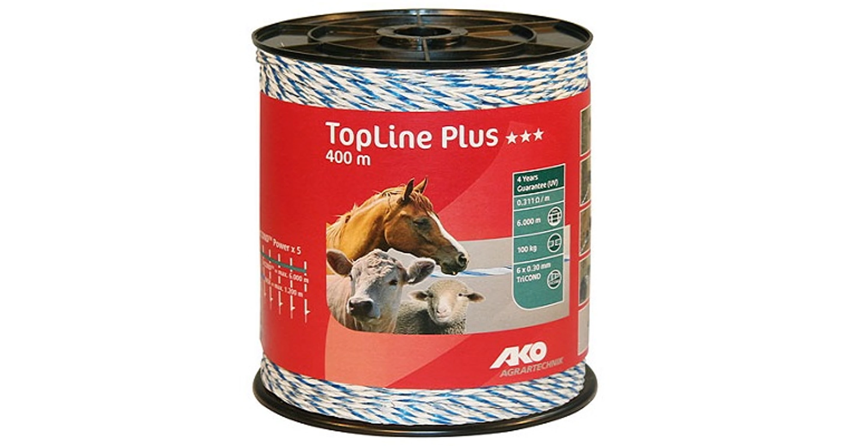 Ako Topline Plus 400m - vezeték, szalagok, kötelek - EURO-VET áruház